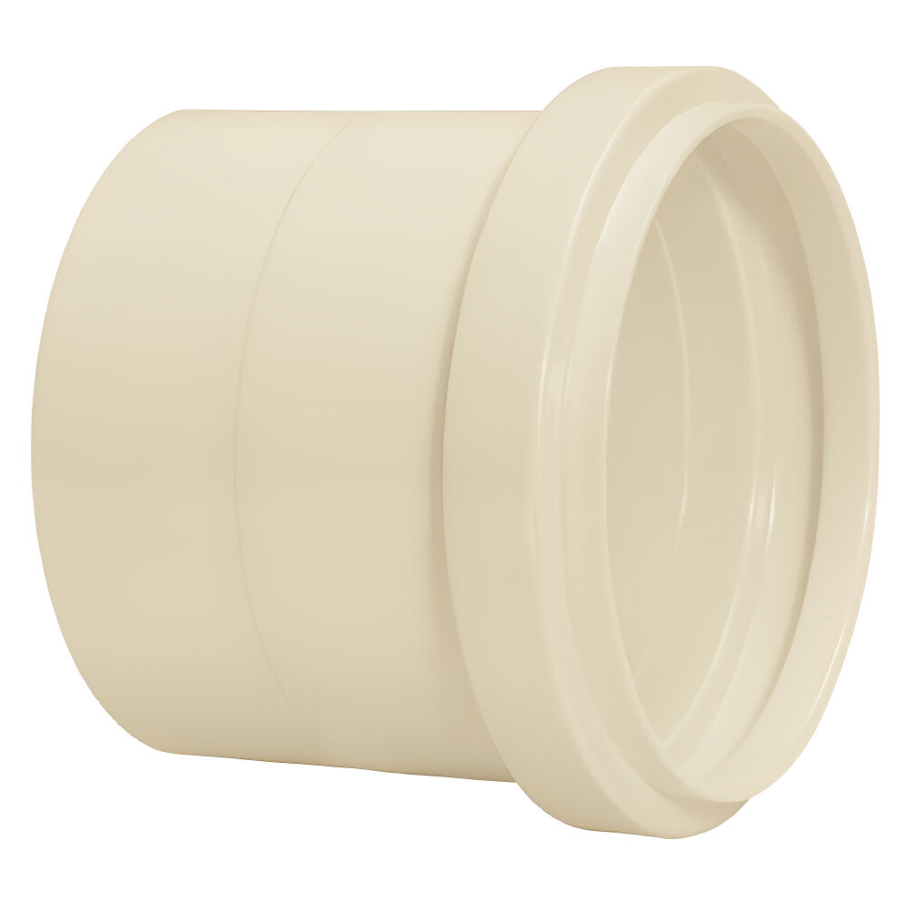 Luva Simples Esgoto PVC Série Normal Branco Amanco