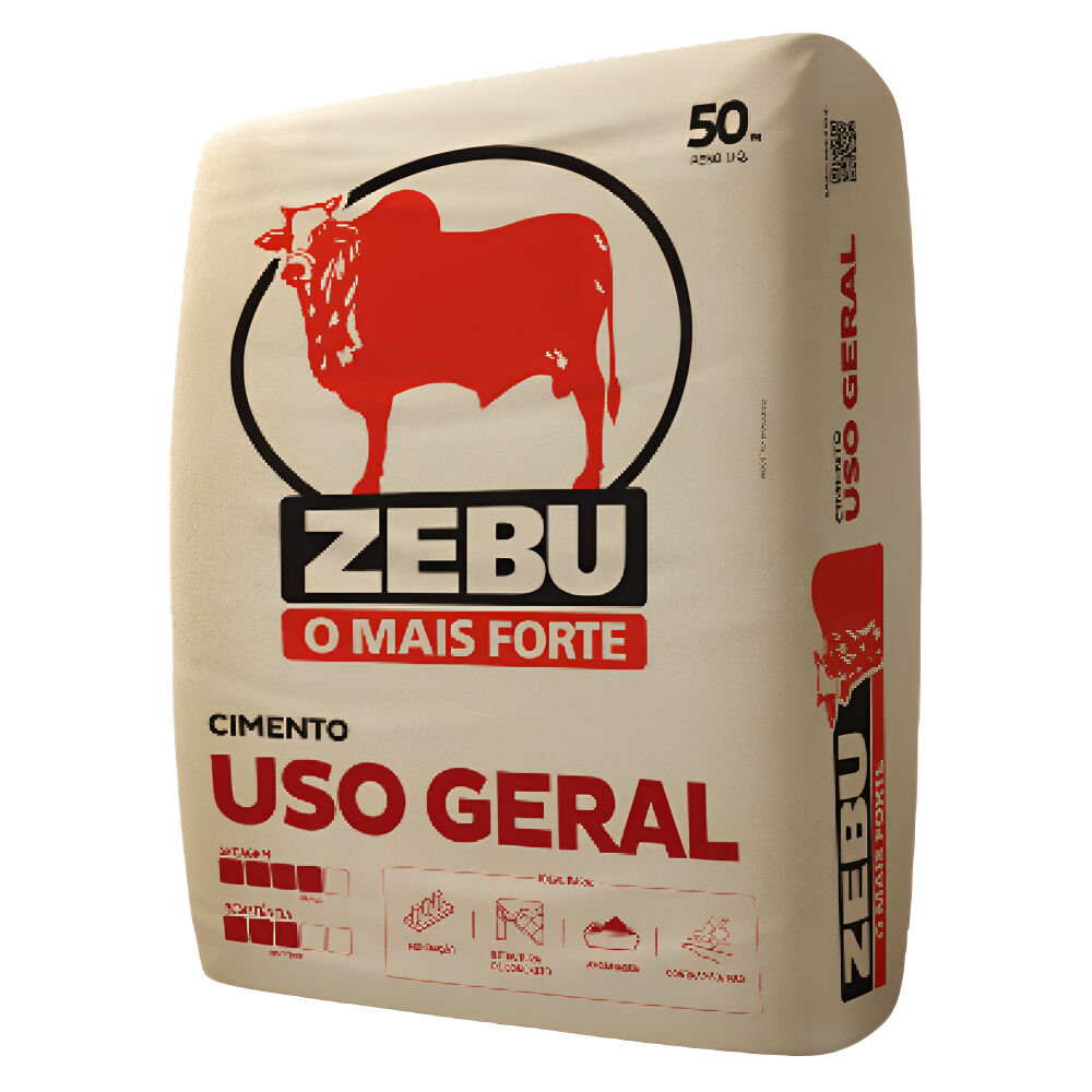 Cimento Zebu Uso Geral CP II 50kg