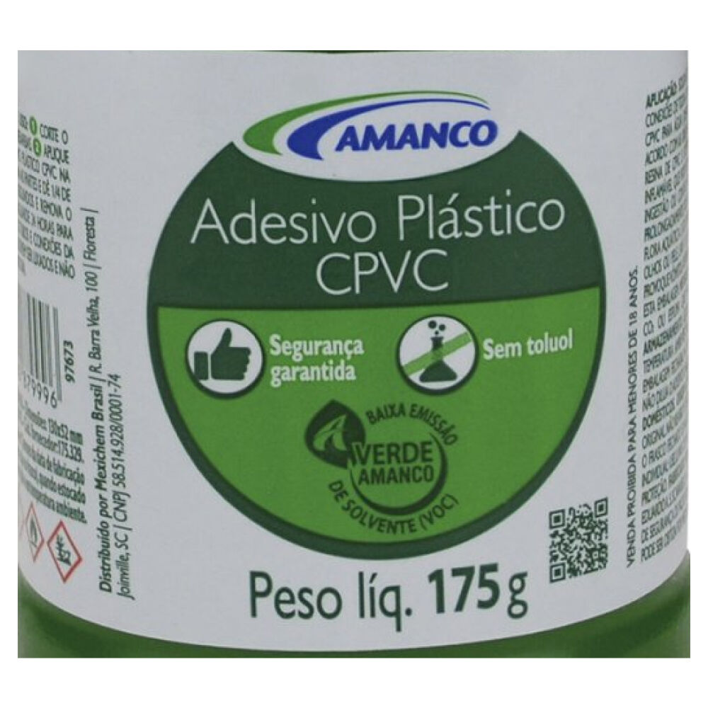 Adesivo Plástico CPVC 175g Amanco | Amigo Construtor