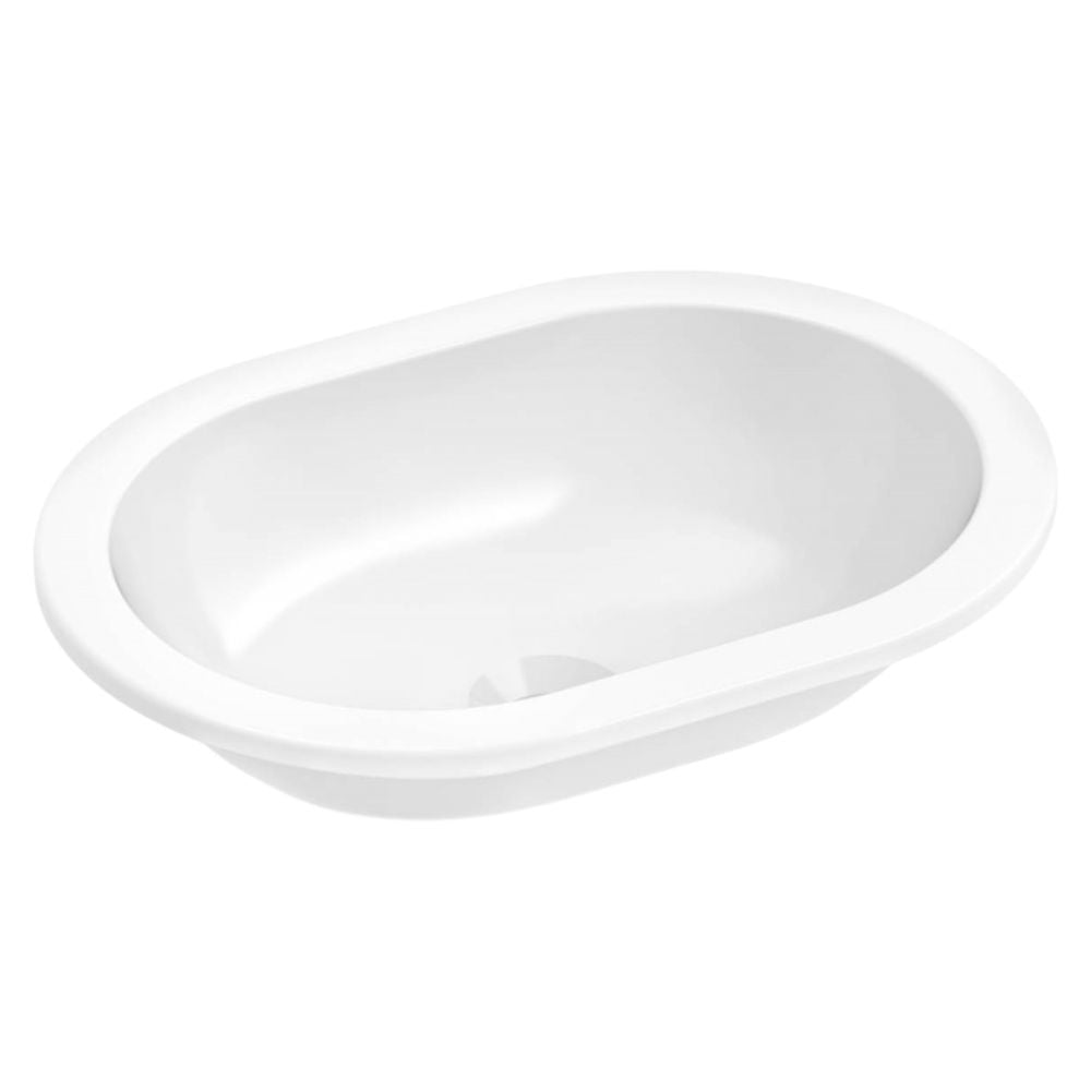 Cuba de Embutir Oval 49,5x33,5cm Branca Celite | Amigo Construtor